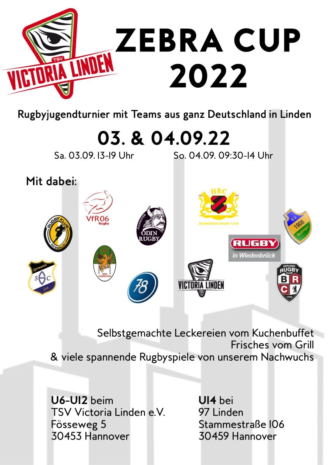 Rugby Nachwuchs Zebra Cup 2022 – TSV Victoria Linden e.V. – Hannover